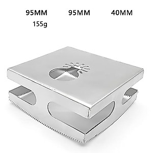 One Step in Place Square Slot Cutter, 2 Pcs Steel Sleeve Slotting Knife Square Rectangular Milling Cutter Engraving, Hole Cutting Tool for Carving Milling Sheetrock,Wood,Drywall and Voltage Box