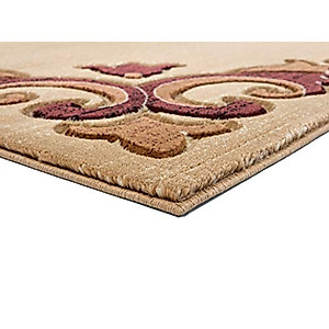 United Weavers of America Bristol Barnsley Beige Mat Rug, 2'7" x 4'2"