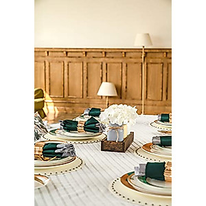 Dahey Decorative Mason Jar Centerpiece Wood Tray with Artificial Flowers Rustic Country Farmhouse Decor for Herb Plants Home Coffee Table Dining Room Living Room Kitchen Garden