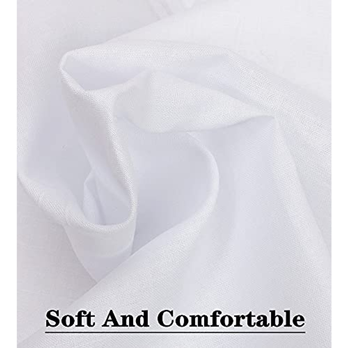 Scotamalone Men's Handkerchiefs 100% Soft Cotton White Hankie Hankerchieves
