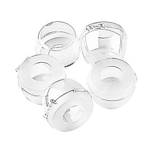 Gas Stove Safety Knob Covers, Baby Proof Stove Oven Locks, Universal Kids Proof Stove Guard, Clear, Large Size - Pack of 5
