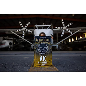 Black Rifle Coffee Company AK Espresso, Medium Roast Ground Coffee, 12 OZ Bag