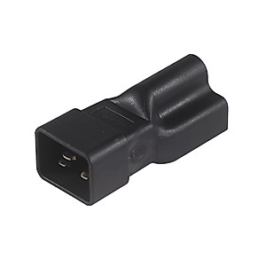 QIUCABLE IEC to NEMA Adapter,5-15R to C20,5-20R to C20,6-15R to C20,6-20R to C20;IEC 320 C20 Male to 4-in-1 Nema 5-15R/20R 6-15R/20R Female,T Blade Plug Adapter,Power Converters Comb Adapter(2-Pack)