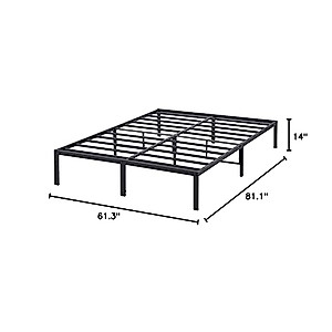 Olee Sleep Bed Frame, Queen, Black