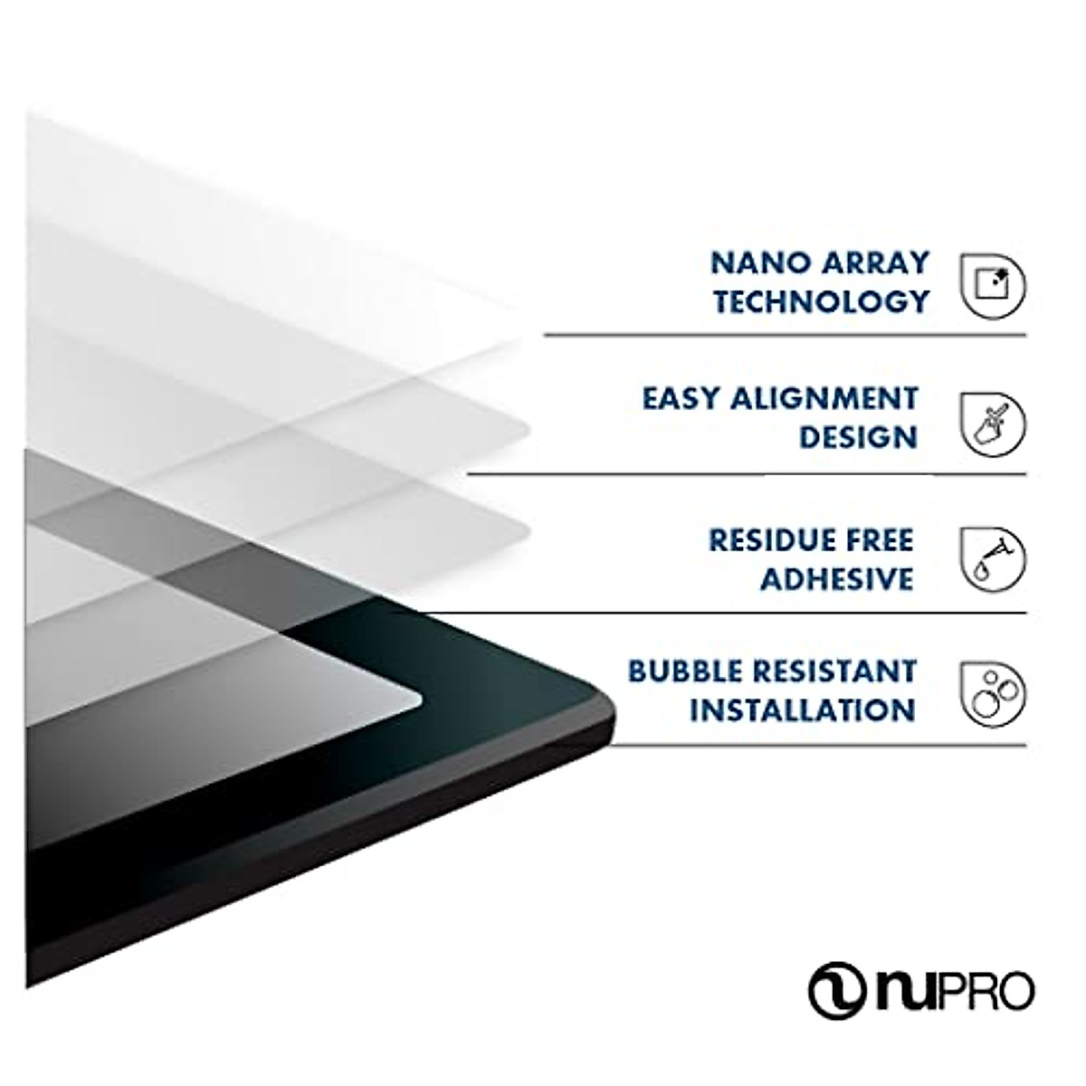 NuPro Anti-Glare Screen Protector for Amazon Fire 7 Tablet (12th generation, 2022 release), 2-pack