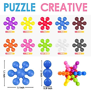 Moulselp 400 Pieces Building Toys for Kids - Kids STEM Toys, Educational Building Toys for Kids Ages 4-8, Learning Discs Sets, Construction Blocks for Preschool Classroom Boys Girls Aged 3+ Kids Toys