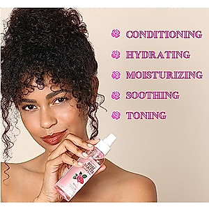 NATUREWELL Rose Water Hydrating Facial Toner Mist for Dewy & Radiant Skin, 100% Vegan, Refreshing, Conditioning, Soothing, Redness Reducing, Perfect for Travel, 4 Fl Oz