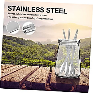 DOITOOL 5pcs Stainless Steel Crab Fork Stainless Steel Lug Nuts Fork and Spoon Set Cocktail Tools Stainless Steel Set Walnut Opener Tool Lobster Crackers Crab Fork Tool Crab Peeling Tools