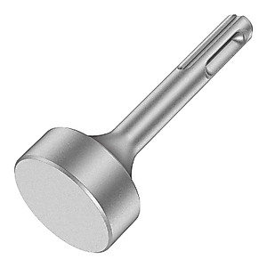 SDS Plus Ground Rod Driver, Heavy Duty Forged Steel Drill Bit Rotary Hammer Compatible with All Drills 85mm Grounding Driver Wear, Resistant Wide Compatibility Bits Socket (Flat)