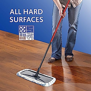 O-Cedar Hardwood Floor 'N More Microfiber Mop,White