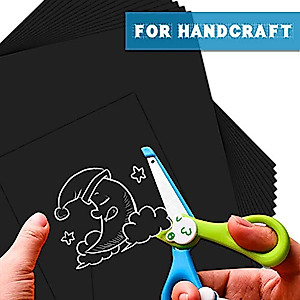 Golden State Art, 11x14 Uncut Photo Mat Matboard Black - Great for Making DIY Projects, Presentation Boards, Art Crafts (50 Pack)