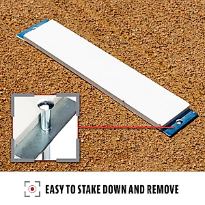 Franklin Sports Pitcher's Mound Rubber - Softball + Baseball Pitching Rubber for Mound - Portable Mound - Indoor + Outdoor Pitchers Plate - 18"