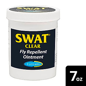Farnam SWAT CLEAR Horse Fly Control for Horses, Ponies and Dogs, 7 ounce jar