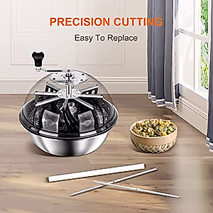 iPower 8-Pack Bowl Leaf Trimmer Replacement Stainless Spin Clean Cut Include 4 Serrated 4 Straight, Actual Length 13.4 Inches, 16'' Blades 8 Pcs