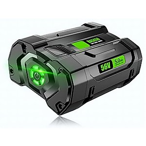 POWITEC 【3rd Generation】 56V 5.0Ah Replacement Battery for EGO 56V Battery BA2800 BA4200 Lithium Ion Battery Compatible with EGO Power+ Cordless Tool Battery Pack