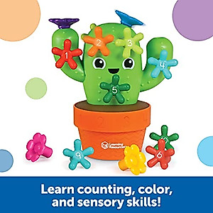 Learning Resources Carlos The Pop & Count Cactus, Toddler Learning Toys, Preschool Toys, Educational Toys for Kids, Cactus Toys for Kids, 16 Pieces, Age 18+ Months