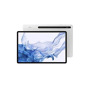 SAMSUNG Galaxy Tab S8+ 12.4” 128GB WiFi 6E Android Tablet, Large AMOLED Screen, S Pen Included, Ultra Wide Camera, Long Lasting Battery, US Version, 2022, Silver