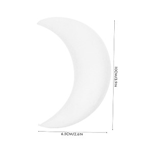 Abaodam Moon Cake Embryo Cake Turntable for Decorating Fake Cake Model Cake Practice Dummy Multitools Faux Wedding Cake Wedding Cake Stand Cake DIY Model Crafts Blank Child White Foam