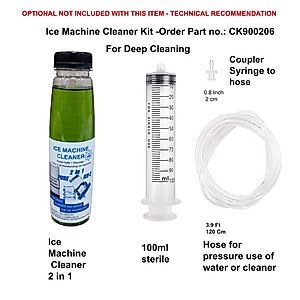 GLOB PRO SOLUTIONS Freestanding Ice Maker Machine Cleaner Compatible with 37050, 41978 U-line, Ice-O-Matic, Jenn Air, Blaze, Manitowoc, Marine Crescent