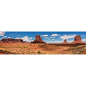 Reptile Habitat Background; Monument Valley Panorama, for 48Lx18Wx24H Terrarium, 3-Sided Wraparound