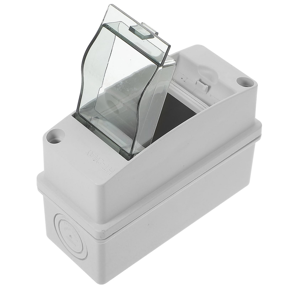 5pcs Box 2 Way Distribution Box Din Rail Enclosure Power Controller 2 Way Consumer Unit Power Distribution Enclosure Small Waterproof Case Case Abs Guide White