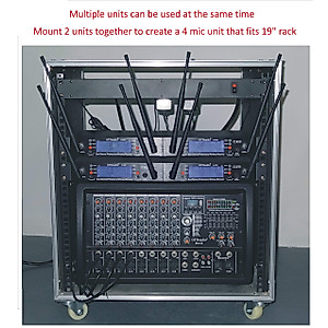 GTD Audio 2x100 Adjustable Frequency Channels UHF Wireless Microphone DJ Karaoke Mic System Long Range 400Ft, Battery 12 Hours (2 Handheld Mics)