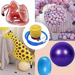 Plastic Bellows Foot Pump, Foot Pump - Sports Inflatable Pump for Inflatables, Yoga, Bed, Mattress, Inflatable Boat, Exercise Ball, Balloon, Balls, Swimming Ring & Toys