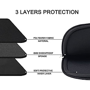 Laptop Case, Laptop Sleeve 14 inch, Durable Carrying Bag Shockproof Protective Case Cover, Handbags Briefcase Laptop Bag Compatible with 14" MacBook Air/Pro HP Asus Lenovo Notebook Computer, Black