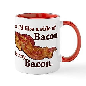 CafePress Side Of Bacon Mug Ceramic Coffee Mug, Tea Cup 11 oz