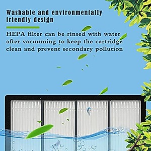 Replacement Parts and Accessories Compatible with iRobot Roomba s9 (9150) s9+s9 Plus (9550) Series Vacuum Cleaner 1 Pair Faceted Rubber Brush, 4 Filters, 4 Side Brushes, 4 Dust Bags