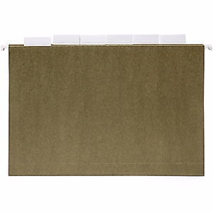 Blue Summit Supplies Extra Capacity Hanging File Folders, 9 x 14 Legal Size, Heavy Duty, 2 Inch Expansion Filing Folders, 1/5 Tab, for Bulky Files, Legal Charts, Standard Green, 25 Pack