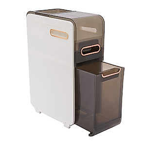 Netcoin Slim Bathroom Storage Cabinet for Small Space, Narrow Bathroom Storage Cabinet, Free Standing Toilet Paper Holder for Home Bathrooms, Kitchens, Living Rooms (22 * 41.5 * 60cm)