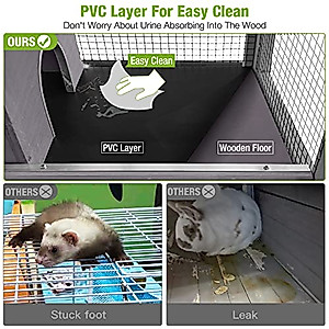 GUTINNEEN Ferret Cage Rat Cage 5 Levels Small Animal Cage for Chinchilla, Hedgehogs, Squirrel, Chameleon, Lizard, Gerbils Anti-Chewing