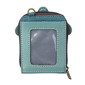 Chala Handbags Cute-C Turtle Credit Card Holder/Wallet WristletF