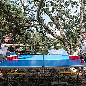 STIGA XTR Professional Outdoor Table Tennis Tables – All Weather Aluminum Waterproof Outdoor or Indoor Design with Net & Post - 10 Minute Easy Assembly Ping Pong Table with Compact Storage