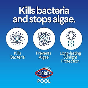 CLOROX Pool&Spa XtraBlue 3” Chlorinating Tablets, Kills Bacteria & Stops Algae, 35 LB