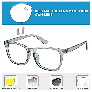 Blue Light Filter Glasses Unisex Nerd Non-prescription Clear Lens Computer Blue Light Blocking Glasses