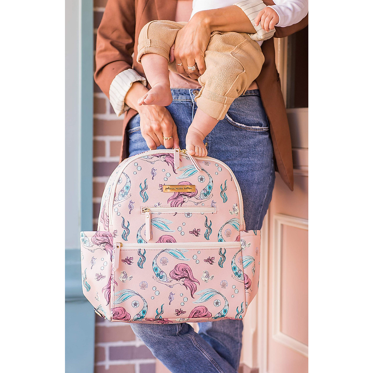 Petunia Pickle Bottom Ace Backpack | Diaper Bag | Diaper Bag Backpack for Parents | Baby Diaper Bag | Stylish and Spacious Backpack for On-the-Go Moms and Dads | Little Mermaid