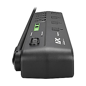 APC Power Strip with USB Charging Ports, Surge Protector P8U2, 2630 Joules, Flat Plug, 8 Outlets