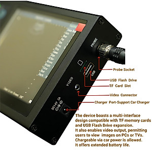 Portable Ultrasound Machine for Pregnancy, Easy to Use Handheld Ultrasound Scanner with 3.5 MHz Probe for Pigs, Sows, Goats and Sheep Pregnancies