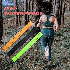 3Pcs Replacement Heart Rate Monitor Armband Straps Compatible with OTF, OTF Burn, Orange Theory Fitness, OT Beat Heart Rate Sensor