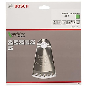 Bosch 2608640614 Circular Saw Blade "Top Precision" Opwoh 7.48inx20mm 48T