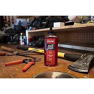 STA-BIL Blade Guard - Premium Blade Lubricant, Helps Maintain Blade Edge, Will Not Harm Plants, Protects Against Rust and Corrosion, Safe for Use On Gas and Electric Equipment, 12oz (22503), Orange