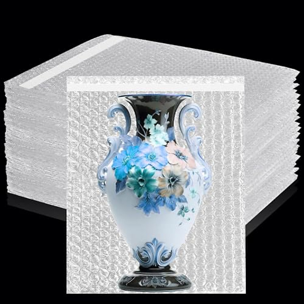 EPHECH 20PCS Self-Seal Bubble Out Bag Pouches, 12" x 16" Clear Bubble Cushioning Wrap Bag, Double Wall Shockproof Bubble Pouches Bag Protective Storage Bag for Moving, Shipping, Packing and Storage