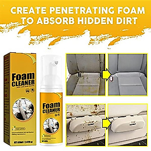 Car Magic Foam Cleaner, 2023 New Magic Foam Cleaner for Car, Multifunctional Car Magic Foam Cleaner (2PCS,30ML)