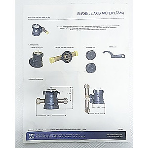 3/4" Master Meter FAM-34 Polymer Cold Water Meter USG Gallons Pulse Output