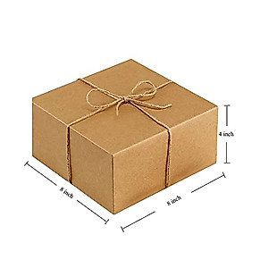 DEEDOCHY Brown Gift Boxes with Lids,Bridesmaid Proposal Box,12 Packs Kraft Gift Box for Wedding Present, Bridesmaid Proposal Gift, Graduation, Holiday, Birthday Party Favor and Christmas (Brown)