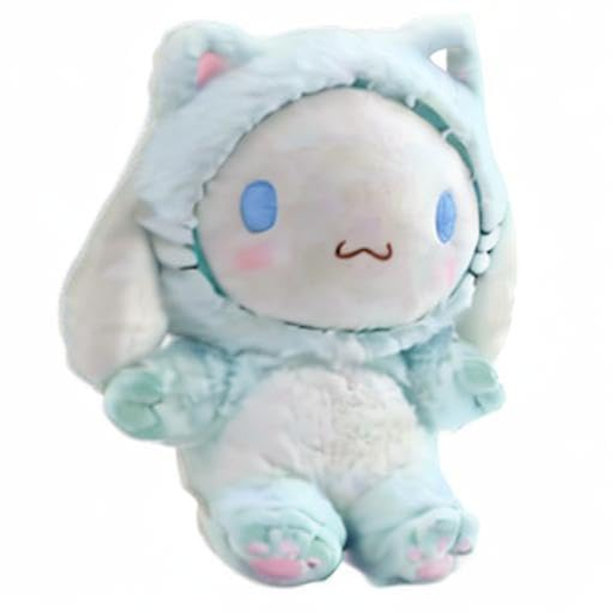 25cm Cartoon Plush Doll Soft Stuffed Plush Doll My Melody Cinnamon Cute Anime Plush Toy Melody Plush Doll Cute Skin-Friendly Soft Doll Doll Adult Children's Toy Girl Gift Blue White