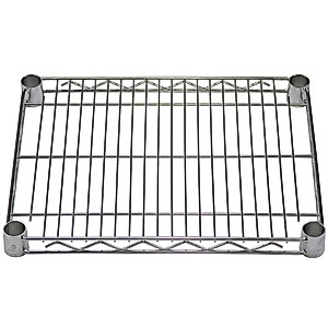 Shelving Inc. 14" d x 18" w Chrome Wire Shelving with 1 Tier Shelf, Weight Capacity 800lbs Per Shelf