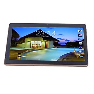 Touchscreen Tablet, Flash Octa Core 0.3MP Front 2MP Rear Smart Tablet with USB Cable for Daily (US Plug)